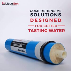 LiquaGen - 300 GPD Water Saver Upgrade Kit - Aquarium Reef/Reverse Osmosis Membrane + Full Membrane Housing Kit | RO Water Purification Replacement Filter Kit for Under Sink or Countertop Use