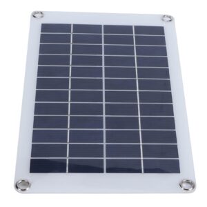 Solar Panel Kit, Panel Solar, RV Solar Panel Kit 10W 18V Polysilicon Photovoltaic Module with Solar Charge Controller for RV Motorcycle Car Automotive Boat