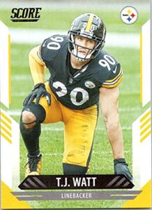 2021 score #117 t.j. watt pittsburgh steelers nm-mt nfl footballq