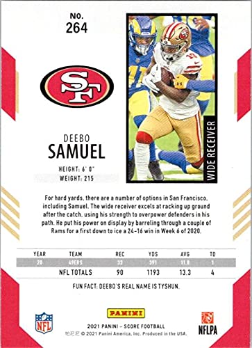 2021 Score #264 Deebo Samuel San Francisco 49ers NM-MT NFL Football