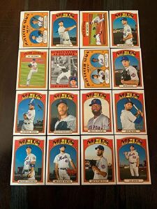 2021 topps heritage no sp baseball new york mets base mlb hand collated team set in near mint to mint condition of 16 cards in 1972 design 5 david peterson andres gimenez combo rookie 31 pete alonso 32 pete alonso in action 99 jacob degrom 100 jacob degro