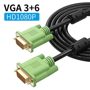 XXONE VGA Cable 15ft, VGA to VGA HD15 Monitor Cable for PC Laptop TV Projector-15Feet