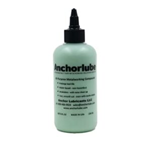 Anchorlube All-Purpose Metalworking Compound 8oz - Water-Based Cutting Fluid for Drilling, Tapping, Sawing - Great on Stainless Steel | No Oil