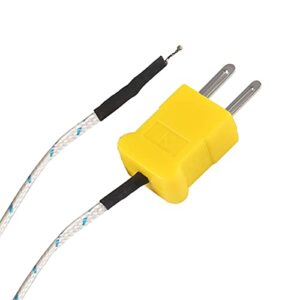 UMLIFE 1M K Type Mini-Connector Thermocouple Temperature Probe Sensor Measure Range -50~700°C,Compatible with TM902C/ TES1310 (6 Pieces)