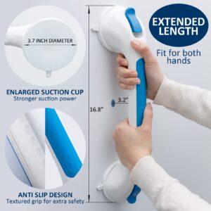 TAILI Shower Grab Bar Suction Grab Bars for Bathtubs and Showers for Elderly, Shower Grab Bars for Seniors Bathroom Safety Handle for Elderly, Handicap Balance Assist Bath Handle No Drilling Removable