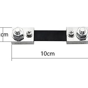 RIIEYOCA 100A 75mV Ammeter shunt，DC Current Shunt Resistor for Digital Ammeter Analog Meter