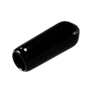 50pcs Vinyl Flexible End Caps, Rubber End Caps, Black Bolt Screw Thread Protector Safety Cover (1/4 Inch 6.5 mm)