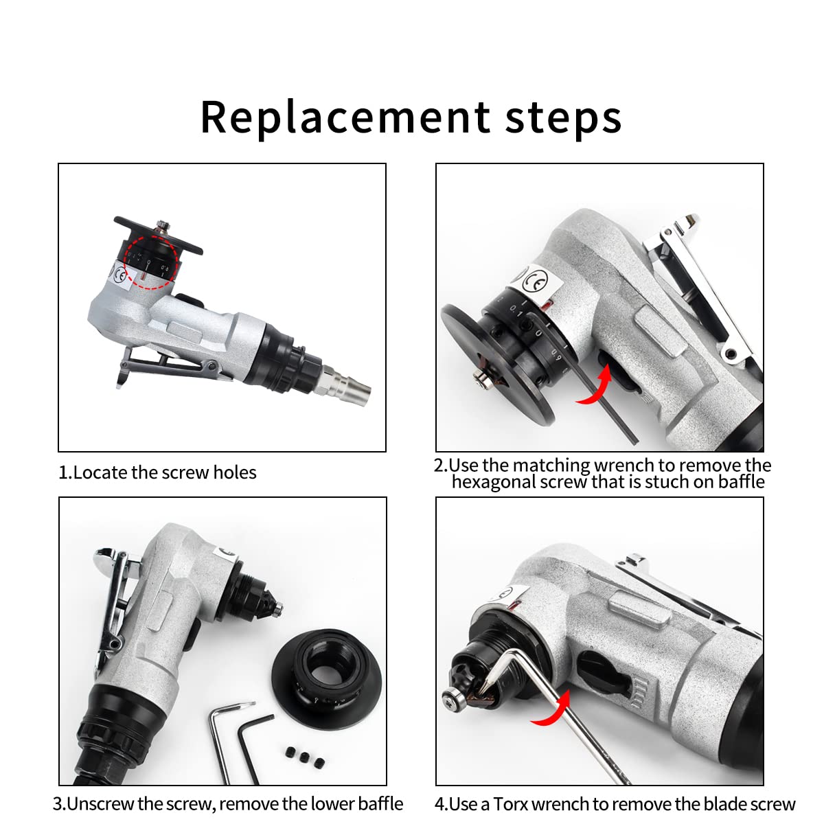 LOONPON Pneumatic Chamfering Tool, 45 Degree Beveling Machine, 1/4 inch Deburring Tool for Metal