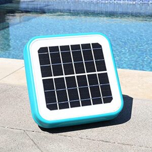 xtremepowerus solar pool ionizer floating water cleaner and purifier keeps water clear, chlorine free and eco-friendly, compatible with fresh and salt water pools & spas