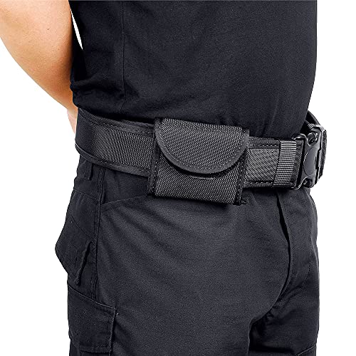 TAFTACFR Double Glove Pouch Police Firefighter EMS EMT Paramedic Medical Disposable Gloves Holder for 2 and 2.25" Duty Belt(Ballistic Nylon)