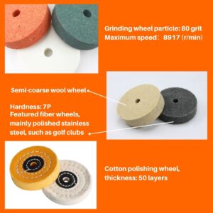 Amacupid Buffing Wheel Kits 3 inch (7 Pieces). for Mini Bench Grinder Electric Dril. Sharpening Knives Rust Removal Polishing.for Home DIY Grinding Polishing. Valentine Father's Day Gifts