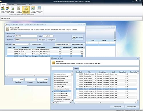 Construction Management and Estimating Software (Multiuser Edition) RSMeans construction cost data pre-embedded