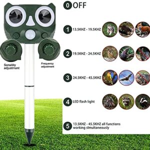 Solar Animal Pest Solar Motion Activated Cat Deterrent Cat Deterrent Outdoor Snake Repellent for Yard Powerful Dog Repellent for Yard Motion Cat Repellent Outdoor Racoon Repellant Products Outdoor