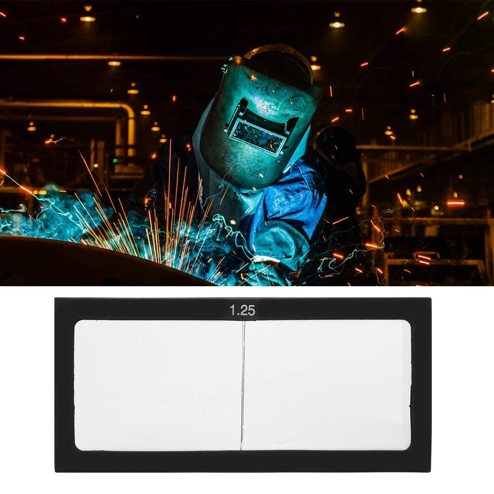 Welding Glass Magnifier Lens Glass Eye-Protecting Anti-Ultraviolet Welder Accessories 0.75/1.25/1.75/2.25 Diopter (1.25)