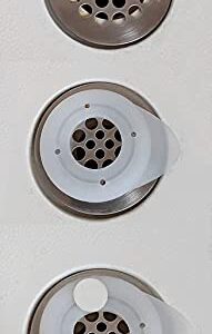 GrandEZ Shower Strainer-Our Hair Catcher Prevents Hair Clogs Immediately, Slips Right Over Your existing pop-up tub Drain or Covers Your Standing Shower Drain Without Moving Out of Place..