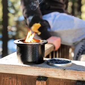 Tree Free Fire – Complete Table Top Fire Pit Bowl Kit - All-Natural Portable Table Top Fire Pit | Perfect Camping Gifts for Backyard Entertaining