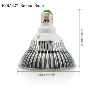 100W LED Grow Light Bulb, 2 Pack Full Spectrum 150 LED Plant Light Bulb for Indoor Plants, E26/27 Base Grow Light Bulbs, 160 Degree Warm Lighting Lamp for Flower Hydroponic Organic Growing Greenhouse