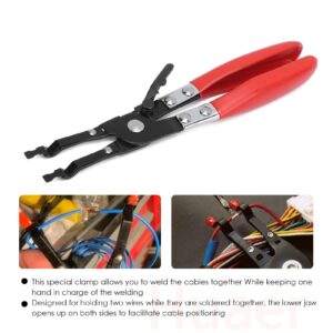 Akozon Car Soldering Pliers, Metal Soldering Plier Multi-Function Wire Welding Clamp Pick‑Up Aid Tool Wire Welding Pliers For Automobile Maintenance Repairing Tool