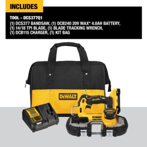 DEWALT ATOMIC 20V MAX* Brushless Cordless 1-3/4 in. Compact Bandsaw Kit (DCS377Q1)