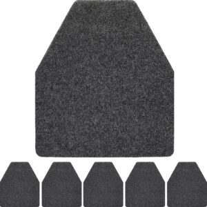 nuanchu nonslip urinal mats urinal floor mats water absorption urinal mat bathroom urinal floor pads for men's bathroom restroom (6, gray)