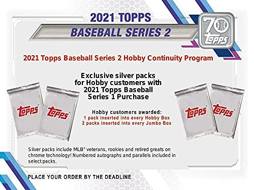 2021 Topps Series 2 Baseball Factory Sealed Hobby Box 24 Packs of 14 Cards. 1 RELIC OR AUTO PER BOX. MASSIVE 344 Cards, Chase rookie cards of an Amazing Rookie Class such as Ke-Bryan Hayes, Jake Cronenworth, Zach McKinstry, Estevan Florial, Shane McClanah