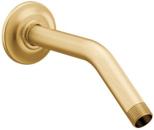 moen s122bg collection shower arm, brushed gold