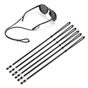 vooglass glasses strap(6 pcs) sports eyeglass strap,adjustable sunglasses lanyard neck holders cord retainer for men women