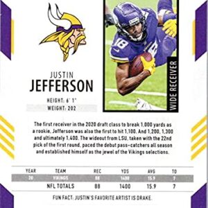 2021 Score #150 Justin Jefferson Minnesota Vikings Football Card