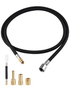 hygie rinse k-1219935-bc hose kit compatible with kohler pull-down faucet, spray hose replacement for pull down kitchen faucets, pullout hose kit replace to kitchen faucet hose k-1304674-bc, 68 inches