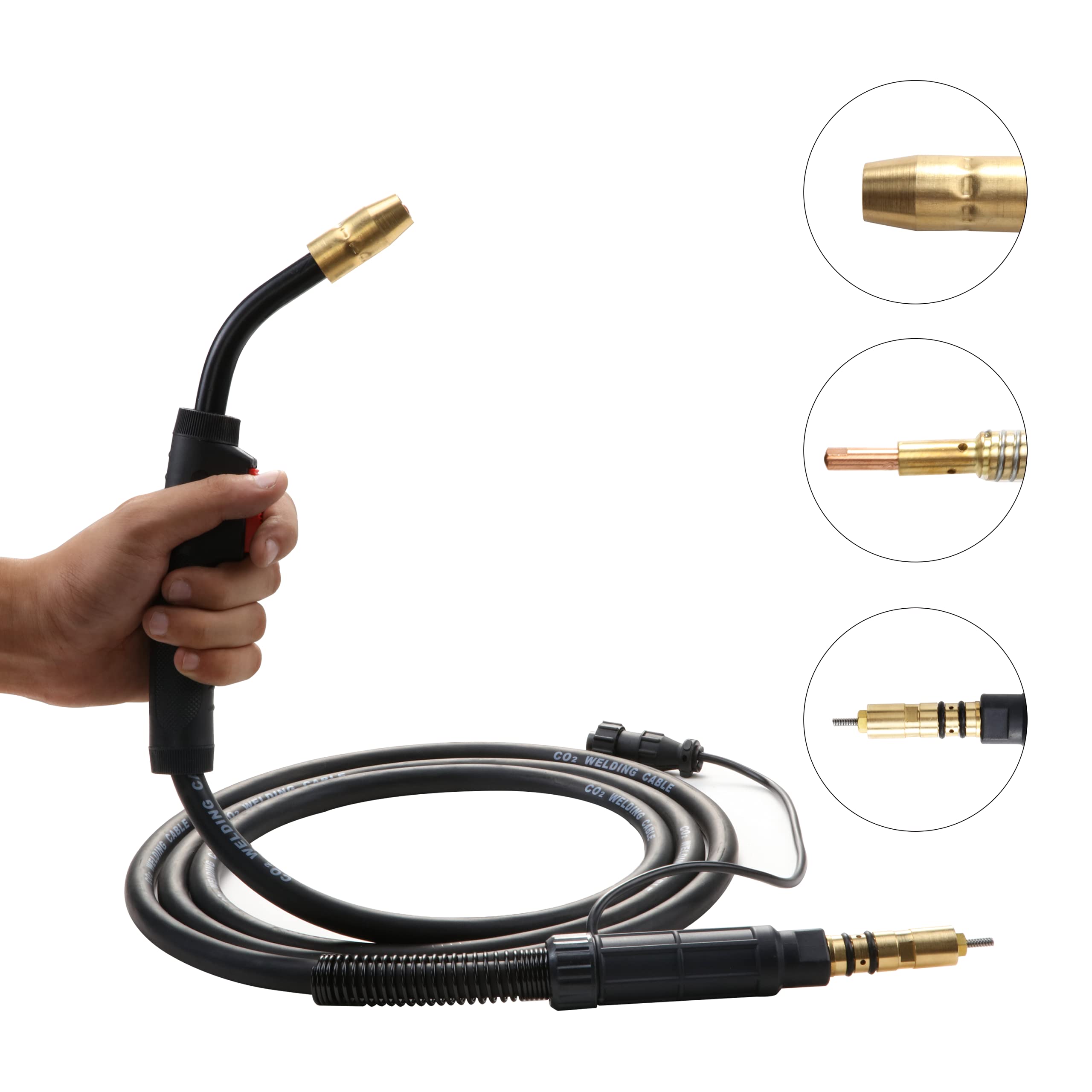 Electric Welder MIG Welding Gun Torch Stinger 100A 10ft Replacement for Miller M-100 (Miller M-100)…