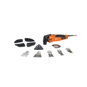 Fein MultiMaster MM 500 Plus Quickstart Oscillating Multi-Tool Set - Comprehensive Kit for Interior Construction and Renovation Jobs - 350 W Power Consumption, 10,000-19,500 OPM - 72296764090