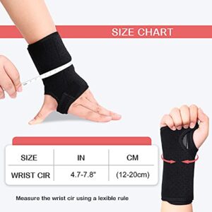 TXJ Sports Carpal Tunnel Wrist Brace Night Support for Women Men Left Right Hand Ulnar Wrist Pain Nerve Brace Hand Braces Wrist Support(Right hand,Pack of 1)