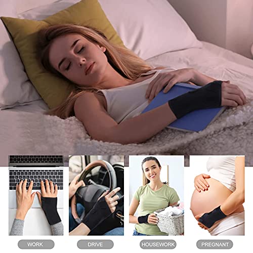 TXJ Sports Carpal Tunnel Wrist Brace Night Support for Women Men Left Right Hand Ulnar Wrist Pain Nerve Brace Hand Braces Wrist Support(Right hand,Pack of 1)