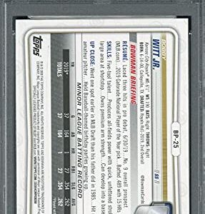 Bobby Witt Jr 2020 Bowman Paper Prospects Rookie Card RC #BP25 Graded PSA 10