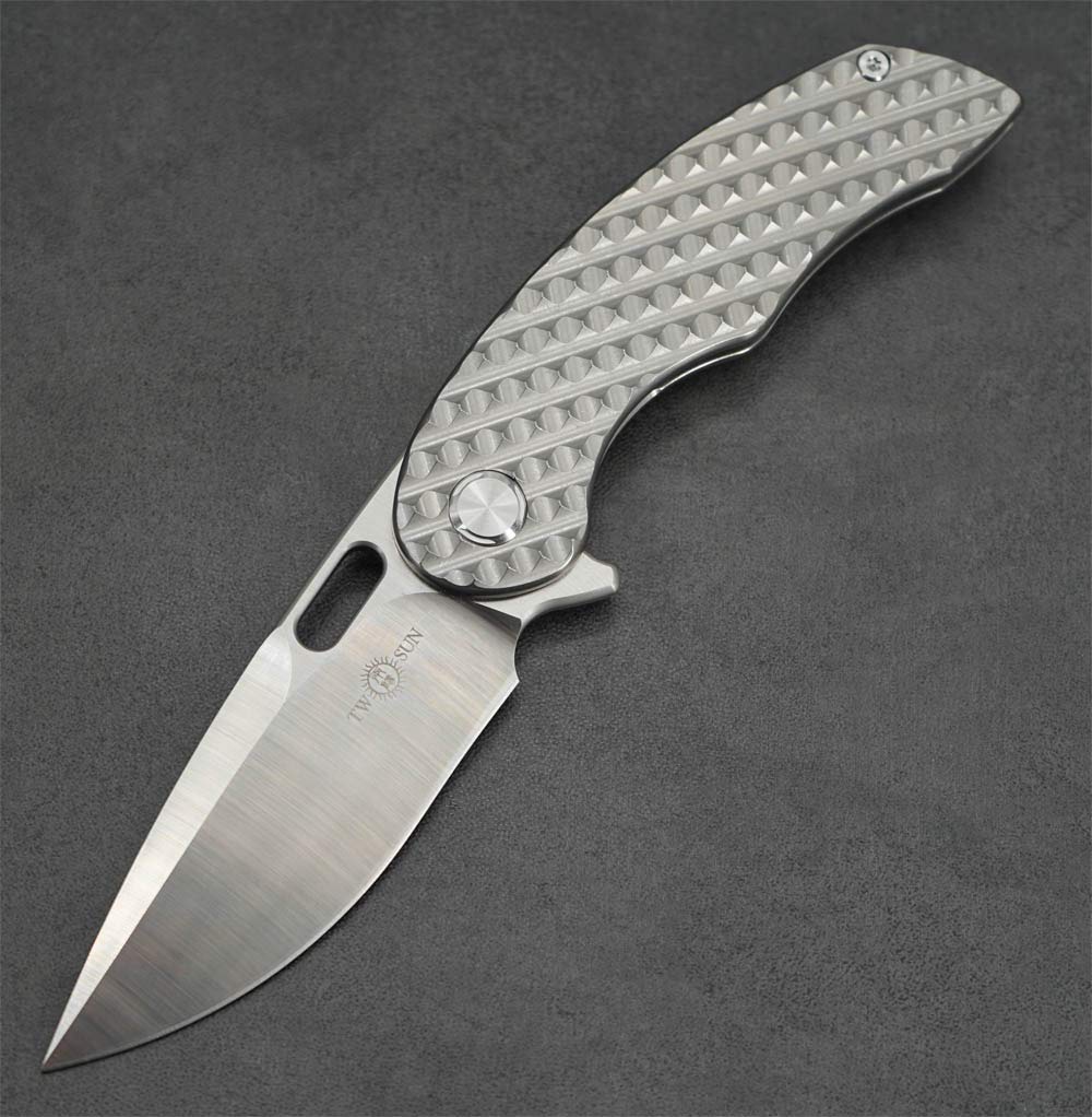 TwoSun M390 Blade TC4 Titanium Handle Pocket Folding Knife TS177 Maverick