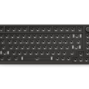 Glorious Gaming GMMK PRO 75% Barebones Black (Frame Only) - Modular Mechanical Gaming Keyboard, TKL Size (75%), 3.3lb Frame, RGB, Fully Customisable, 5-Pin Switch Support