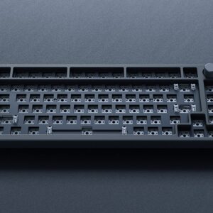 Glorious Gaming GMMK PRO 75% Barebones Black (Frame Only) - Modular Mechanical Gaming Keyboard, TKL Size (75%), 3.3lb Frame, RGB, Fully Customisable, 5-Pin Switch Support