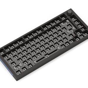 Glorious Gaming GMMK PRO 75% Barebones Black (Frame Only) - Modular Mechanical Gaming Keyboard, TKL Size (75%), 3.3lb Frame, RGB, Fully Customisable, 5-Pin Switch Support