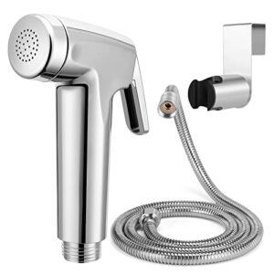 boonny bidet sprayer for toilet, handheld toilet bidet sprayer, hand held bidet sprayer for toilet, bathroom, cloth diaper, toilet jet spray set (3sets, bidet nozzles with hose and holder)