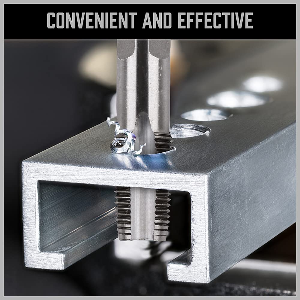 HORUSDY 6-Piece NPT Pipe Tap Set, Sizes Includes 1/8", 1/4", 3/8", 1/2", 3/4" and 1"