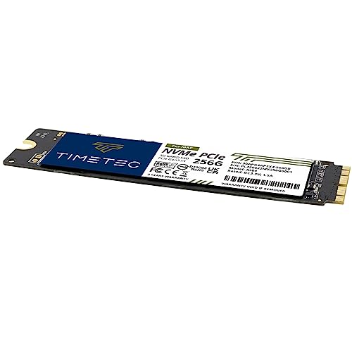 Timetec 256GB MAC SSD NVMe PCIe Gen3x4 3D NAND TLC Read Up to 1,950MB/s Compatible with Apple MacBook Air (2013-2015, 2017), MacBook Pro (2013-2015), iMac (2013-2019), Mac Pro (2013), Mac Mini (2014)