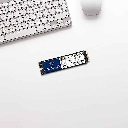 Timetec 256GB MAC SSD NVMe PCIe Gen3x4 3D NAND TLC Read Up to 1,950MB/s Compatible with Apple MacBook Air (2013-2015, 2017), MacBook Pro (2013-2015), iMac (2013-2019), Mac Pro (2013), Mac Mini (2014)