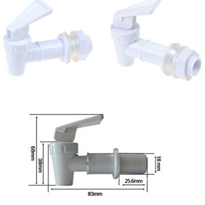 Beer Faucet Kit, Plastic Water Dispenser Tap Thread Dia Bottled Spigot Faucet Bibcocks Pipe Valve 1/4/10Pcs (Color : 4PCS)