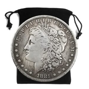 kocreat 1881-copy morgan dollar plating silver coin-replica u.s old original pre morgan commemorative coins hobo coin best hobby coin collection