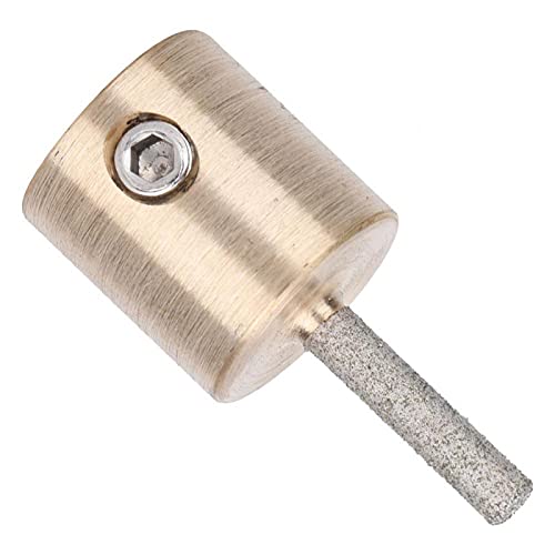 Agatige Glass Grinder Bits, 1/8" Stained Glass Diamond Grinder Bit Head Tools Metal Core Stained Glass Grinder Bits & Diamond Grinder Bit Head Tools for Stained Glass, MCB18