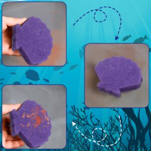 CHENGU 24 Pieces Hot Tub Sponge Oil Absorbing Sponges Cute Shape Pool Accessories Scum Dust Remover Floating Sponges for Hot Tub Swimming Pool Swimming Pool Hot Tub Sponge