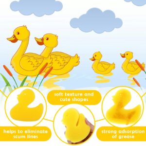 CHENGU 24 Pieces Hot Tub Sponge Oil Absorbing Sponges Cute Shape Pool Accessories Scum Dust Remover Floating Sponges for Hot Tub Swimming Pool Swimming Pool Hot Tub Sponge