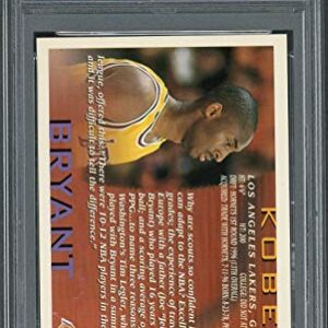 Kobe Bryant 1996 Topps Basketball Rookie Card RC #138 Graded PSA 8