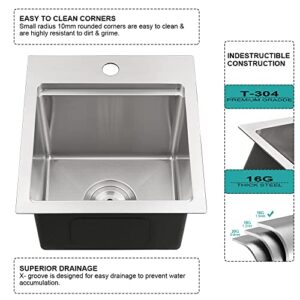 21 Black Bar Sink Drop In Kitchen Sink - iAnomla 21 x 20 inch Workstation Drop-in Topmount Black Stainless Steel Bar Prep RV Sink 16 Gauge Matte Black Stainless Steel Kitchen Sink with Cutting Board