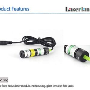 532nm Green Laser Line Module Generator Projector for Sawmill Woodworks Alignment Laser Swamp Haunted house Laser Pond 5mW